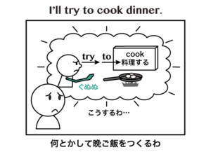 try to ～とtry ～ingの違い | 英語イメージリンク